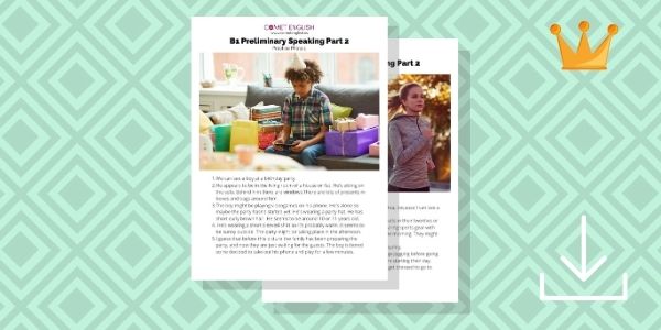 B1 Speaking Part 2 - Practice Set [Práctica] - Comet English - Language ...