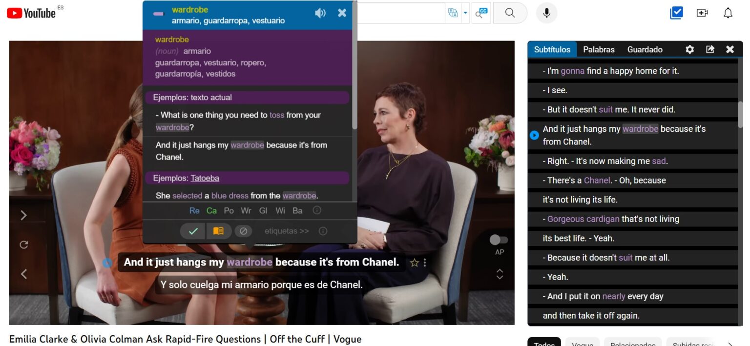 Language Reactor: tu inmersión digital en el inglés | Comet English ...